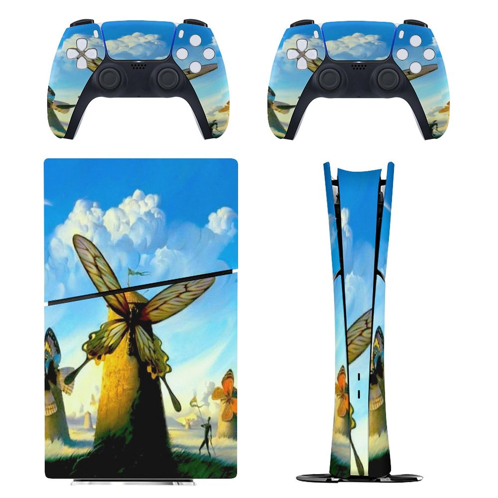 Butterfly Windmill PS5/PS5 Pro/PS5 Slim Digital Disc Skin Sticker For ...