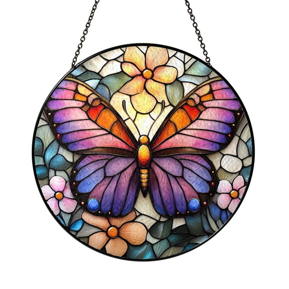 Butterfly Window Suncatcher – Decorative Glass Hanging - Walmart.com