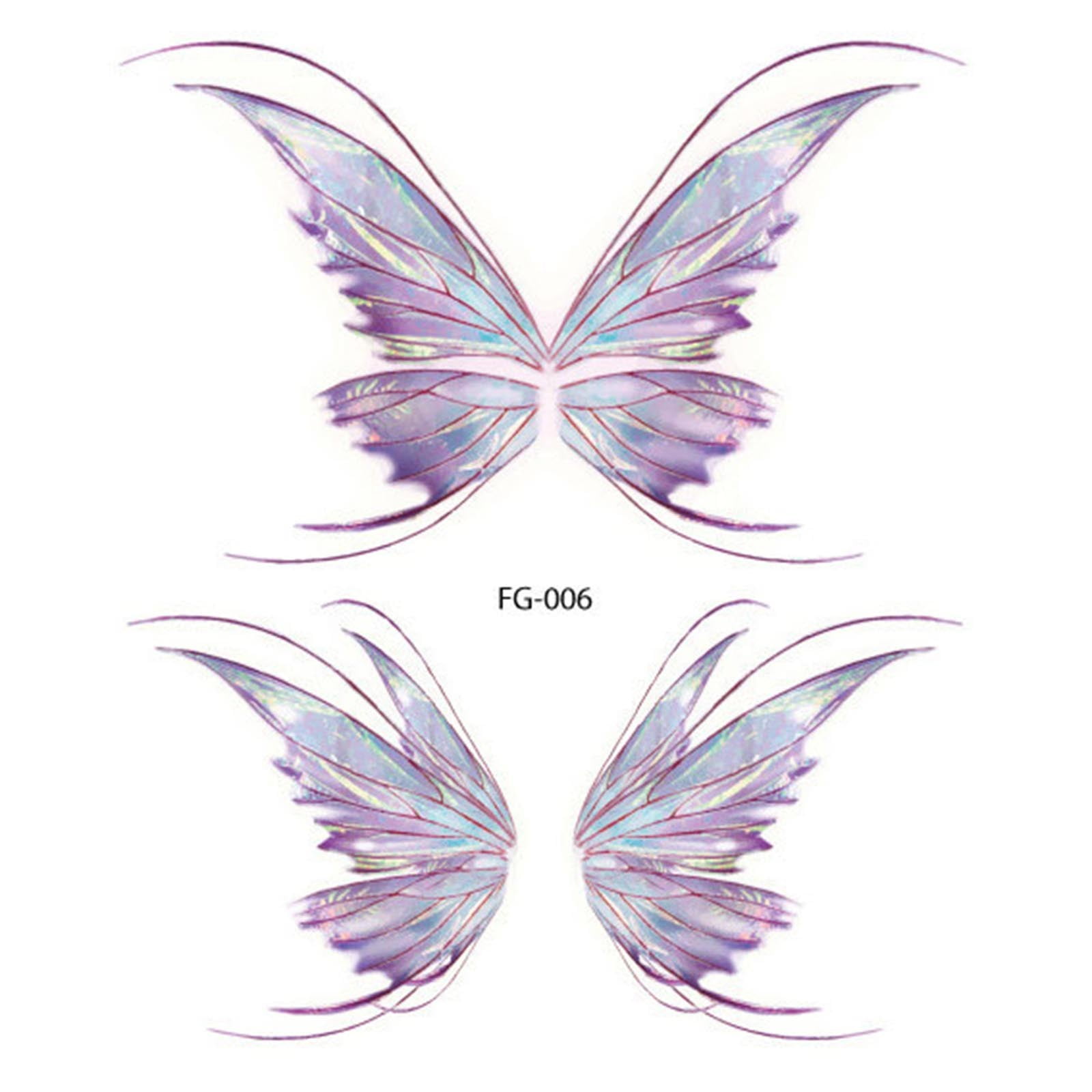 Butterfly Wing Sticker For Eyes Sticker Face Glitter Corner Face ...