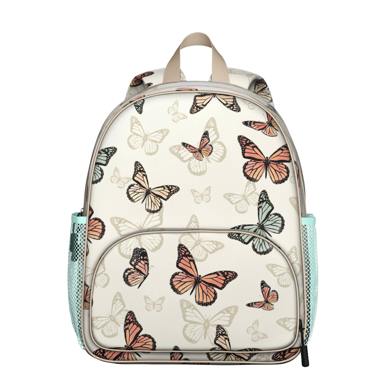 Butterfly Wings Garden Student Backpack – Watercolor Floral Pattern ...