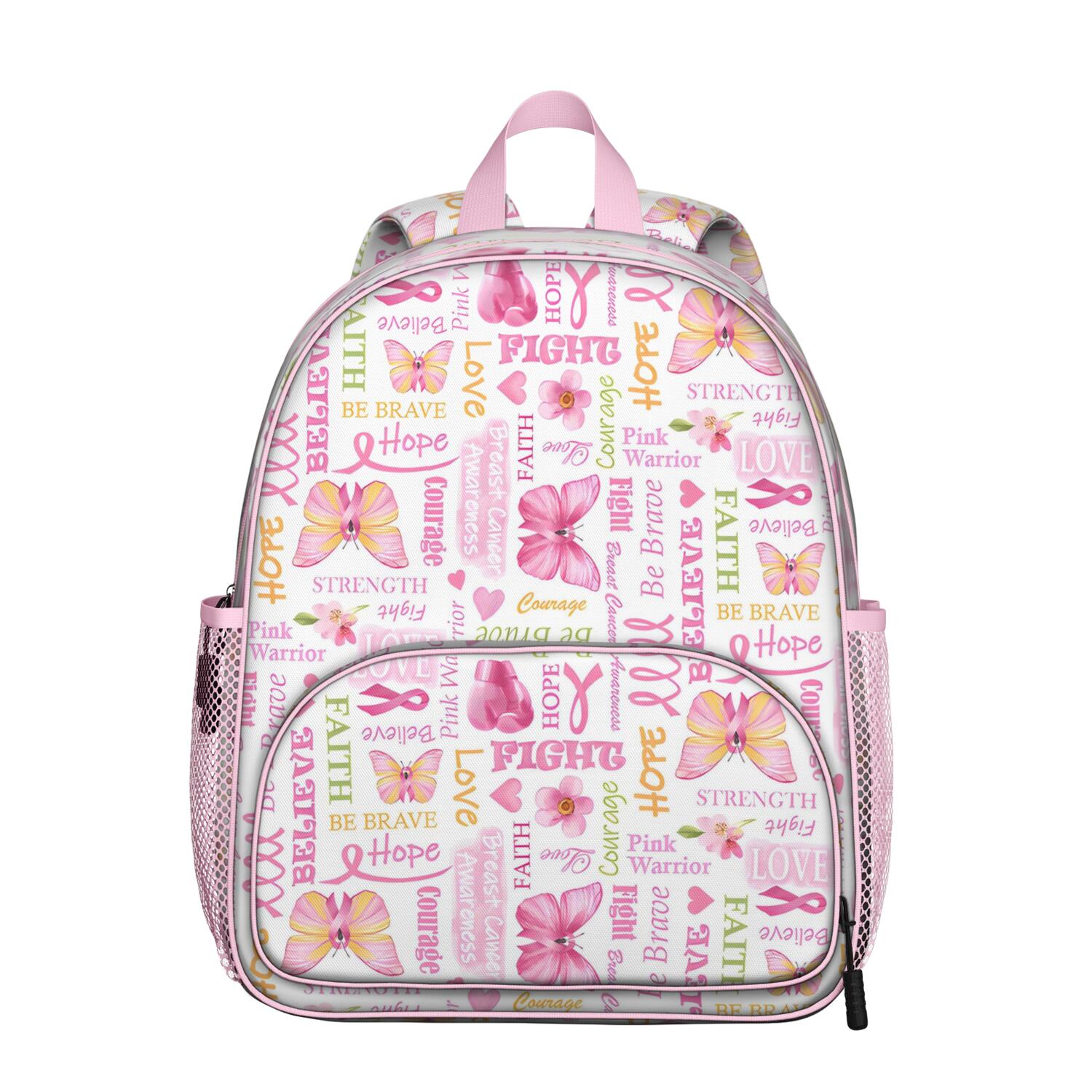 Butterfly Wings Garden Student Backpack – Watercolor Floral Pattern ...