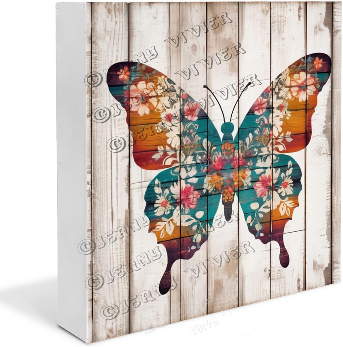Butterfly Wooden Box Sign Butterfly Gifts Rustic Butterfly Decor ...