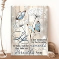 Butterfly and Dandelion Inspirational Wall Art Canvas Print with Frame ...