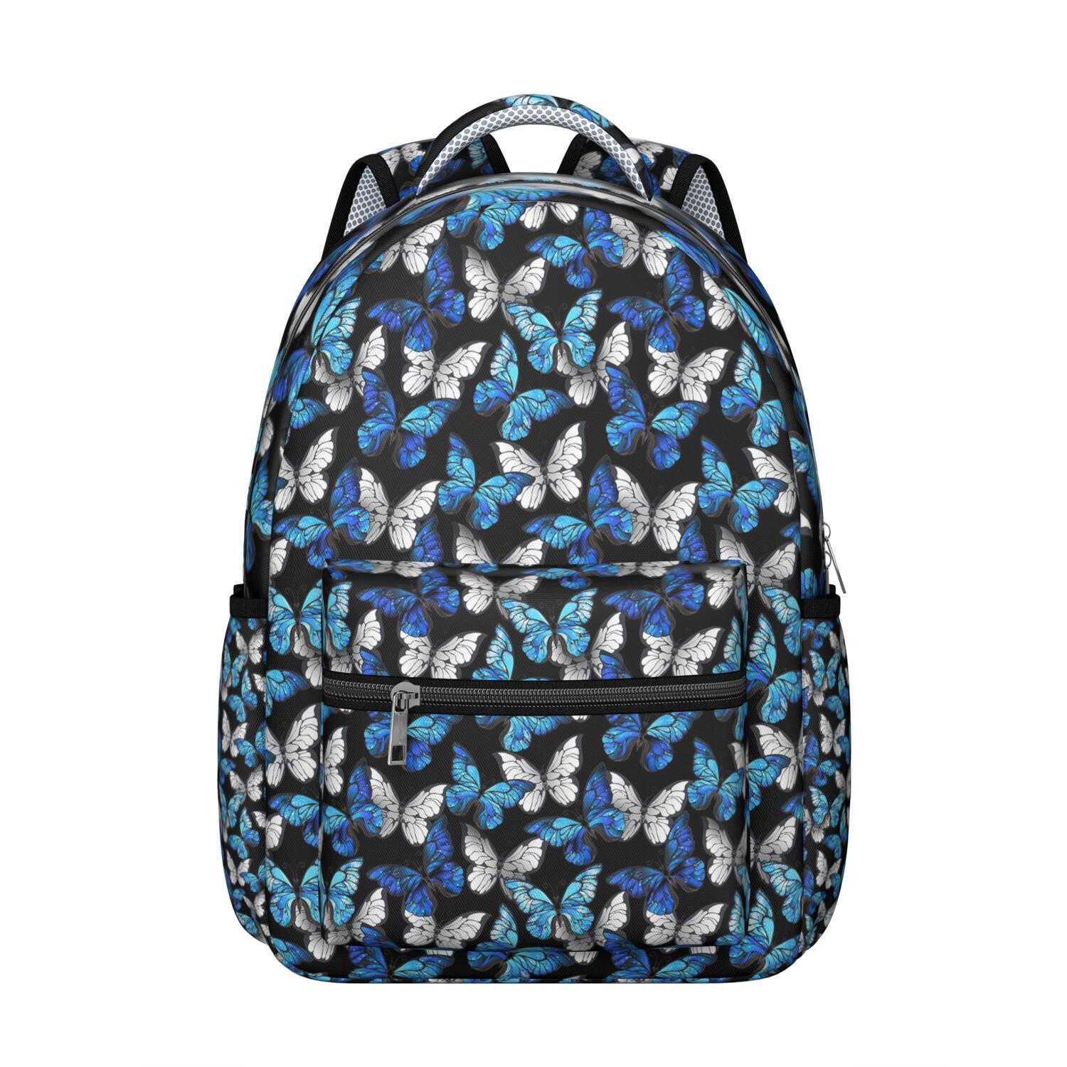 Butterfly and Floral Design Backpack - Waterproof & Durable, Modern ...