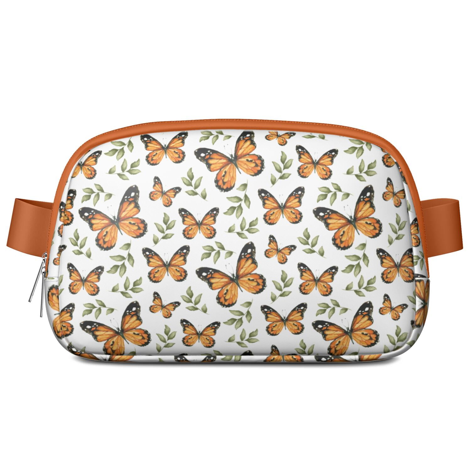 Butterfly and Flower Fanny Pack – Waterproof Waist Bag with Aesthetic ...