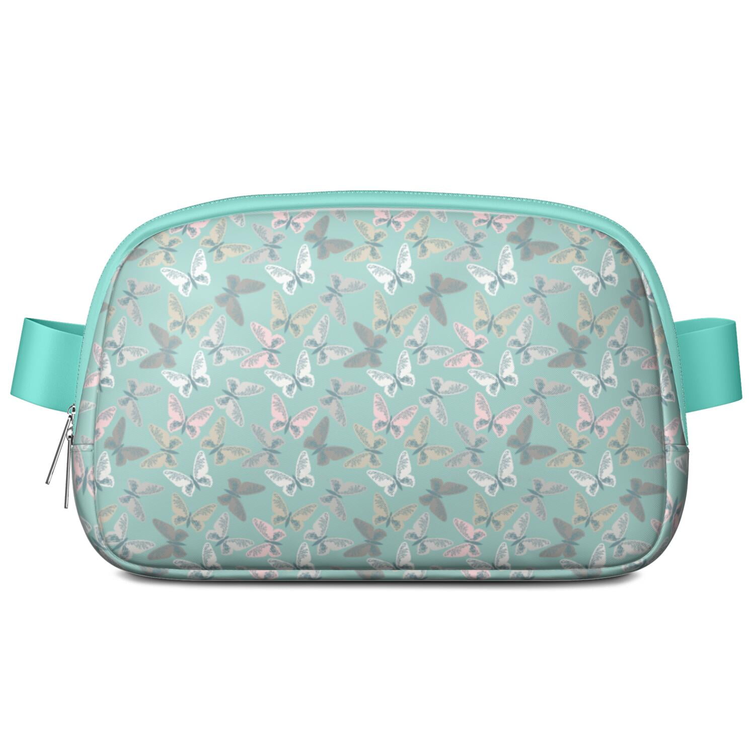 Butterfly and Flower Fanny Pack – Waterproof Waist Bag with Aesthetic ...