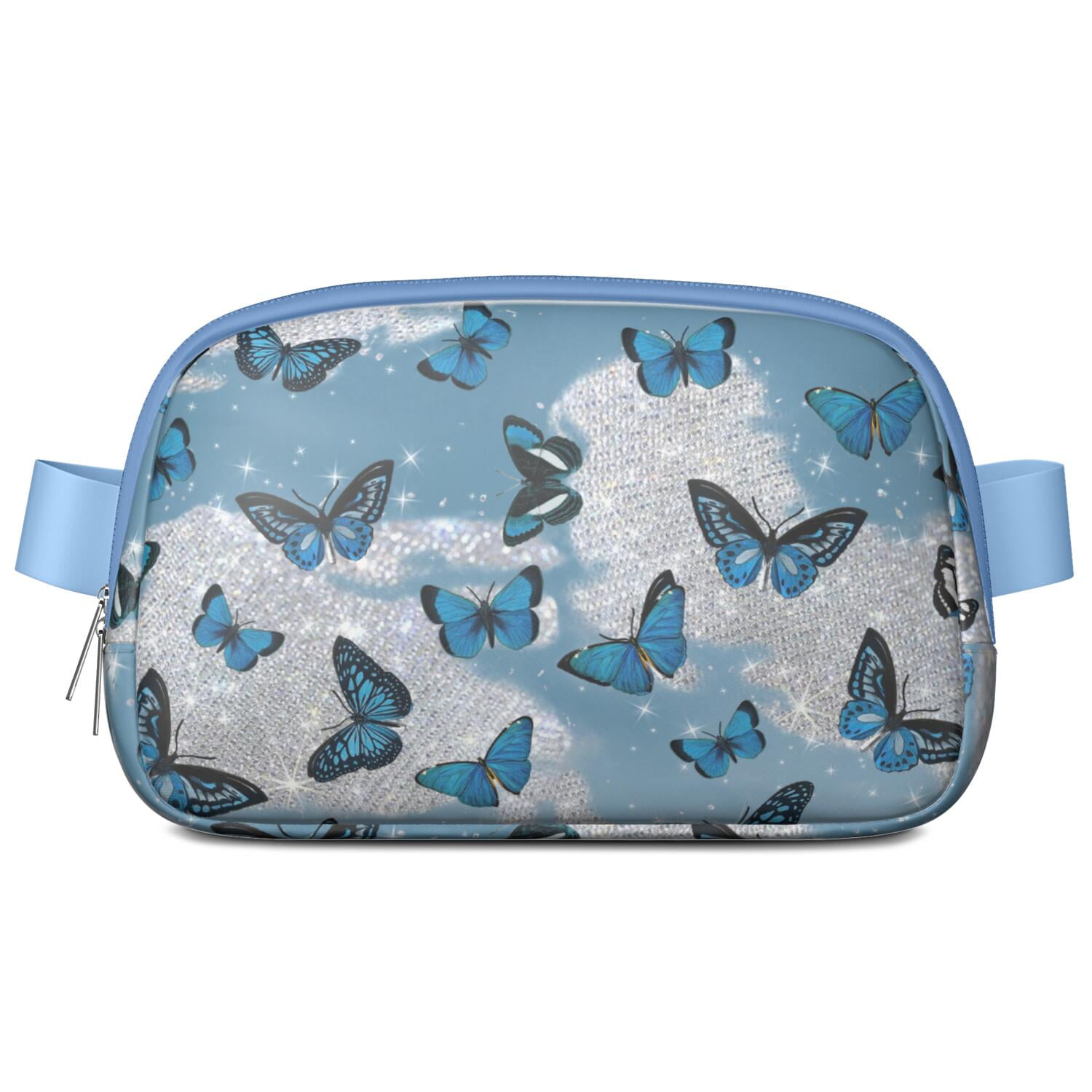Butterfly and Flower Fanny Pack – Waterproof Waist Bag with Aesthetic ...