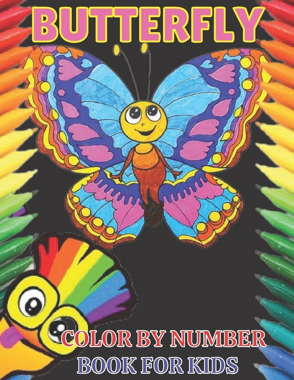 Butterfly color by number book for kids: Color By Number Design for ...