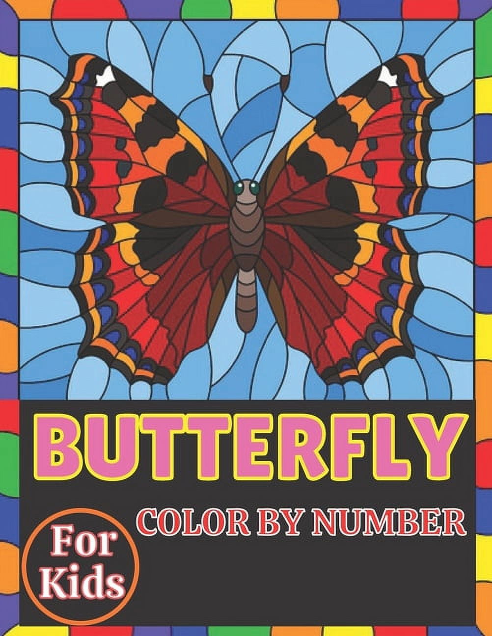 Butterfly color by number for kids: Color By Number Design for drawing ...