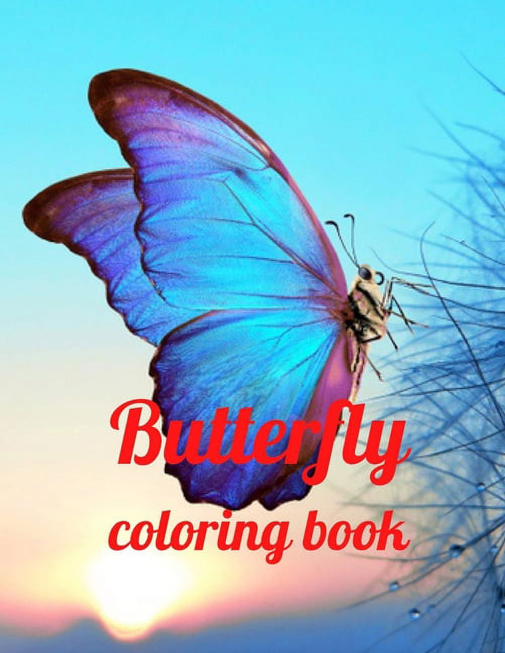 Butterfly coloring book: Butterfly coloring book for kids and adults ...