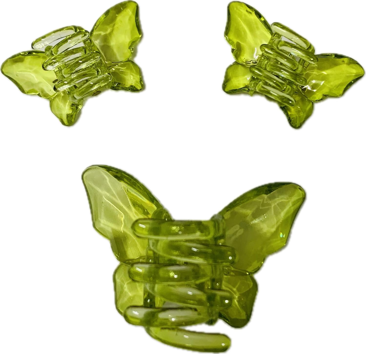 Butterfly hair Clutchers For Womens and Girls Set of 3 Hair claws 1 Big ...