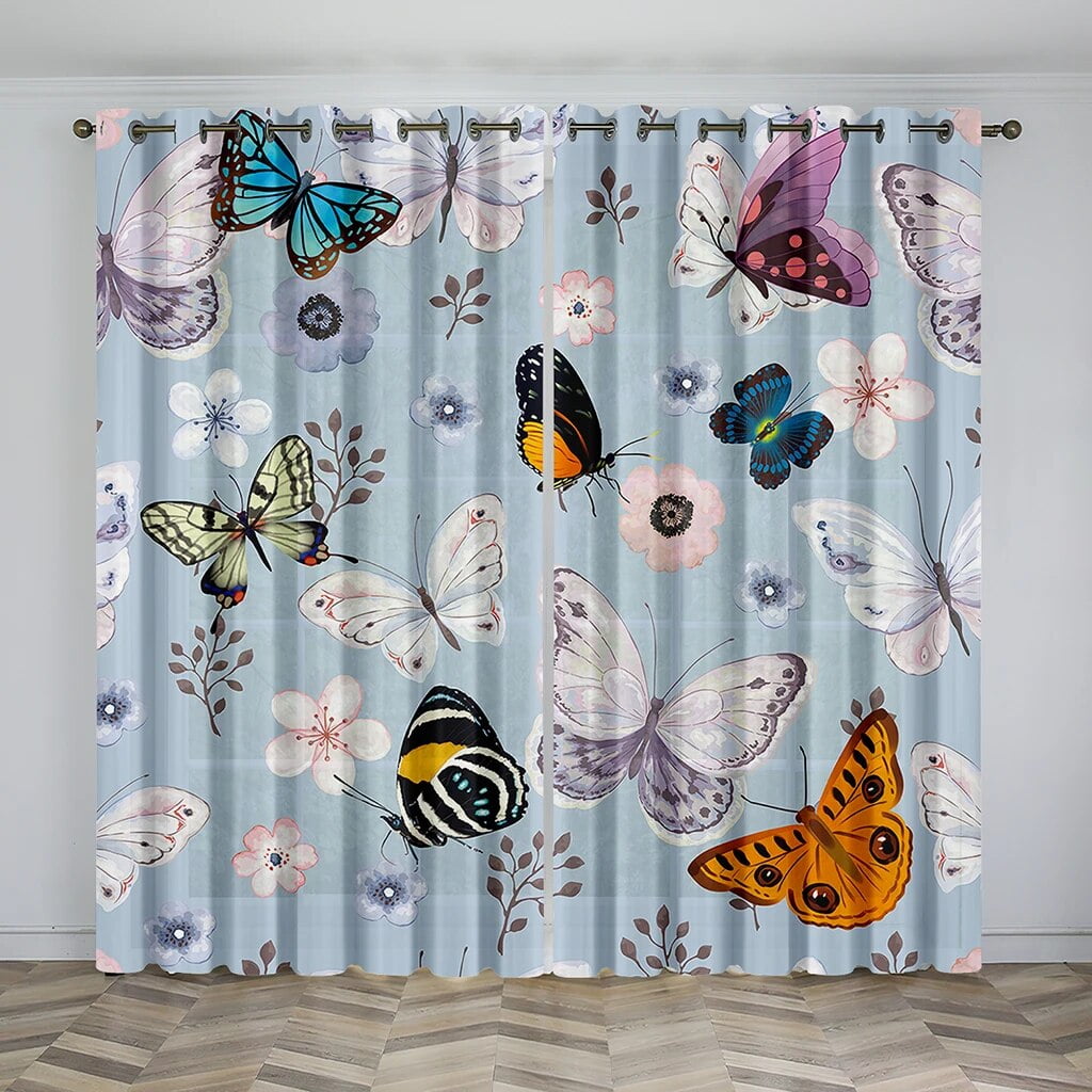 Butterfly pattern Active digital print Living room balcony Home ...