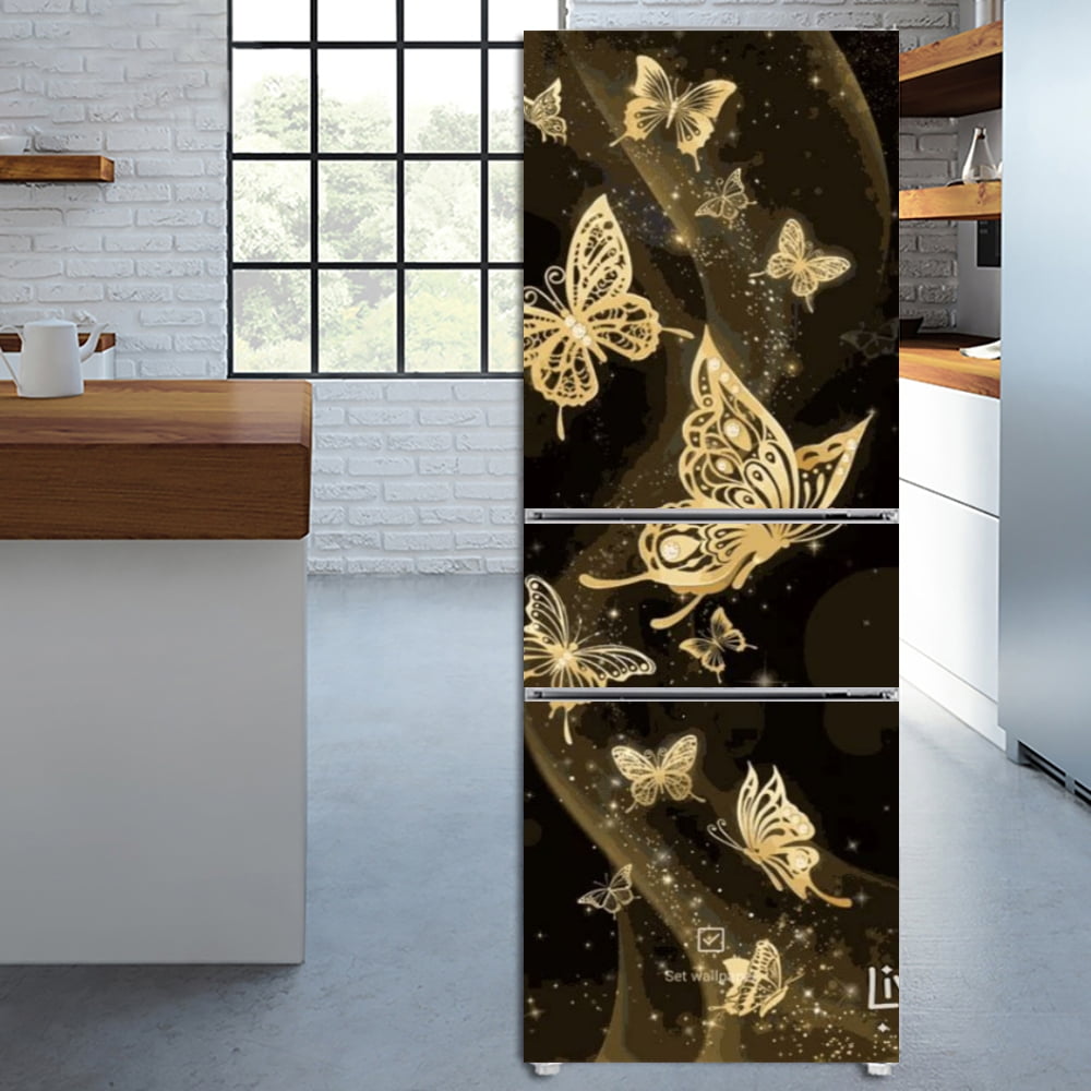 Butterfly pattern self-adhesive refrigerator sticker decorative pattern ...
