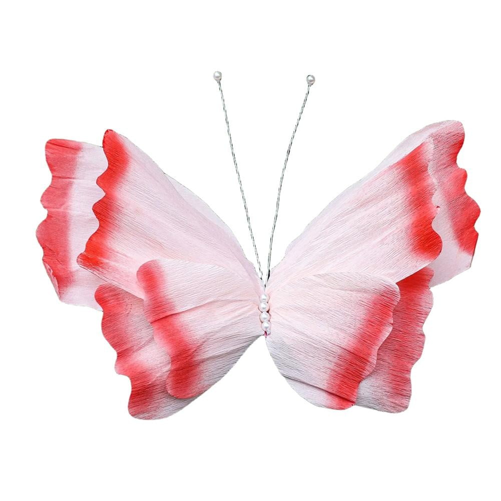 Butterfly shape paper fan flower pendant party wedding room decoration ...