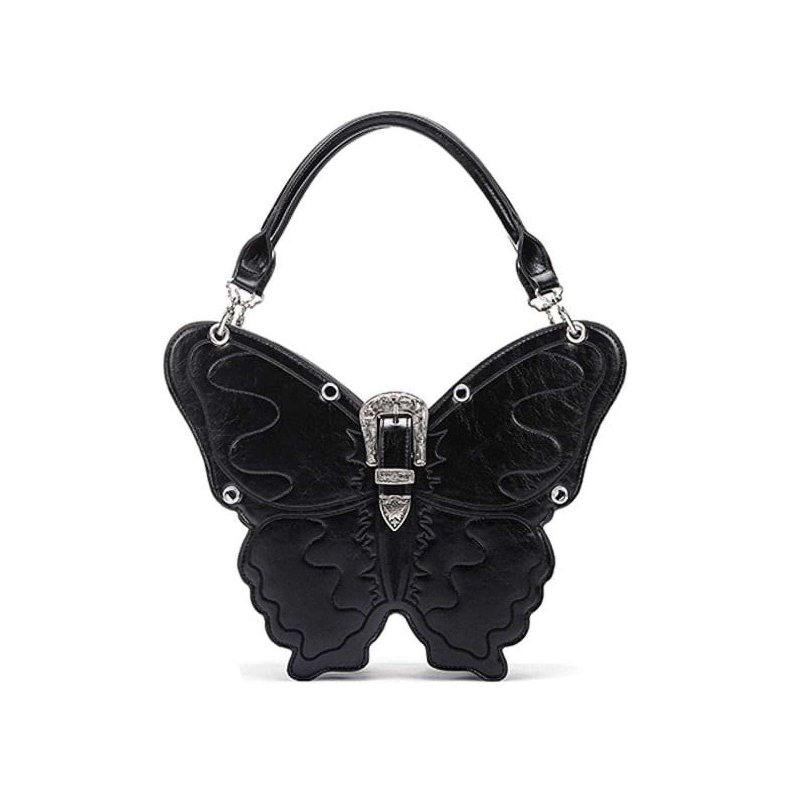 Butterfly style PU leather shoulder bag handheld crossbody bag ...