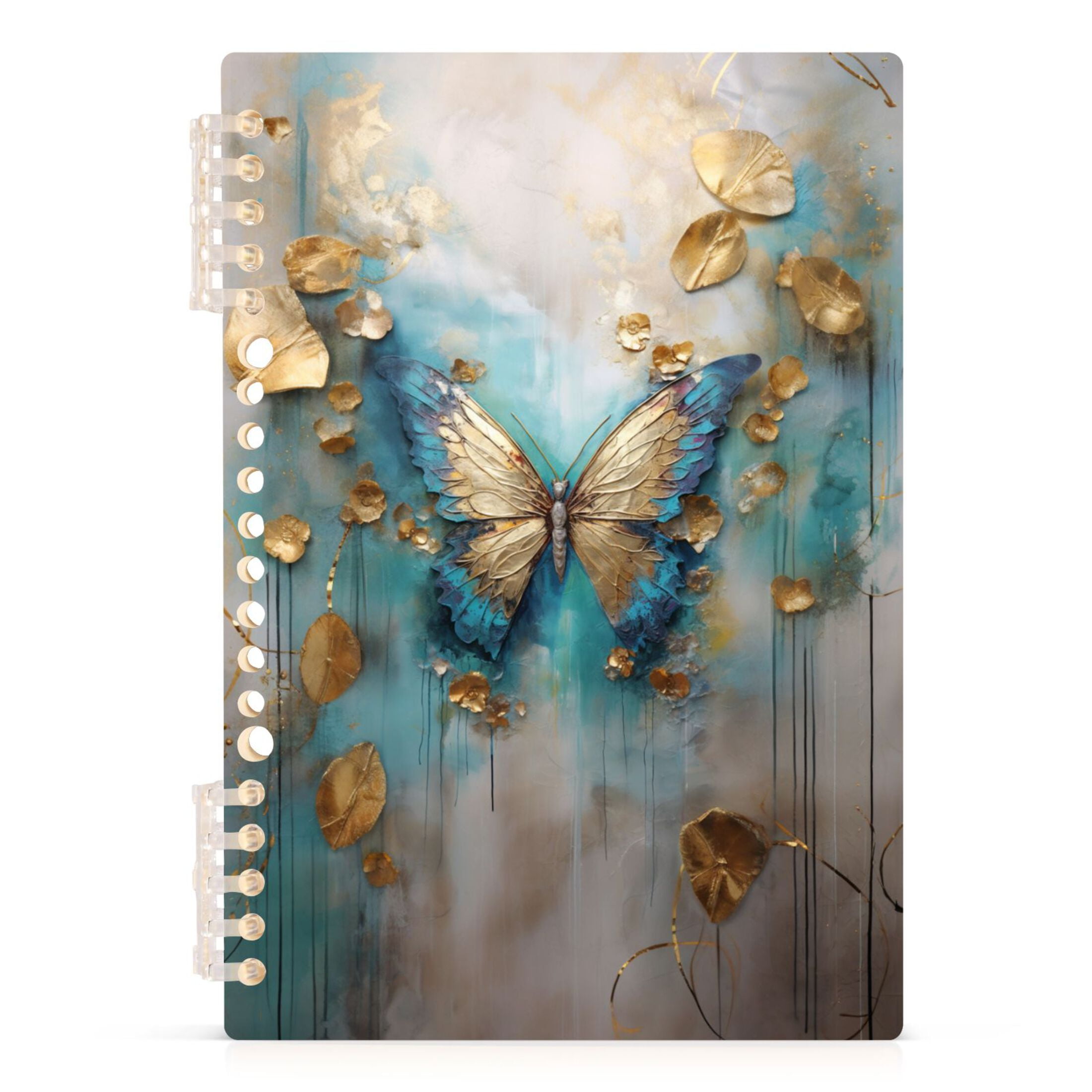 Butterfly with Golden Spiral Journal Notebook College Ruled Notebook 8. ...