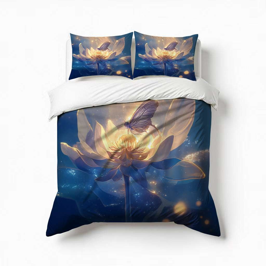 Butterfuly Pretty Butterflies Art Bedding Set 3 Pcs Soft Microfiber ...