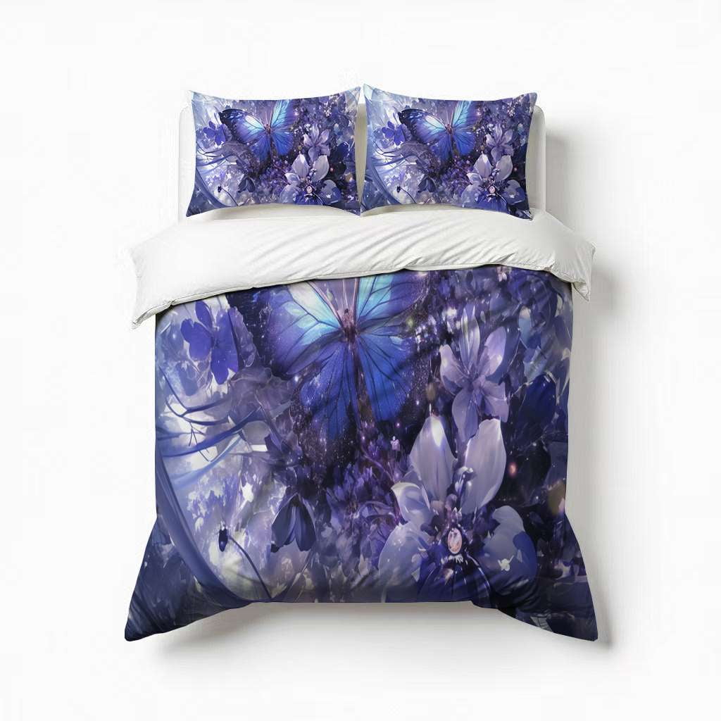Butterfuly Pretty Butterflies Art Bedding Set 3 Pcs Soft Microfiber ...