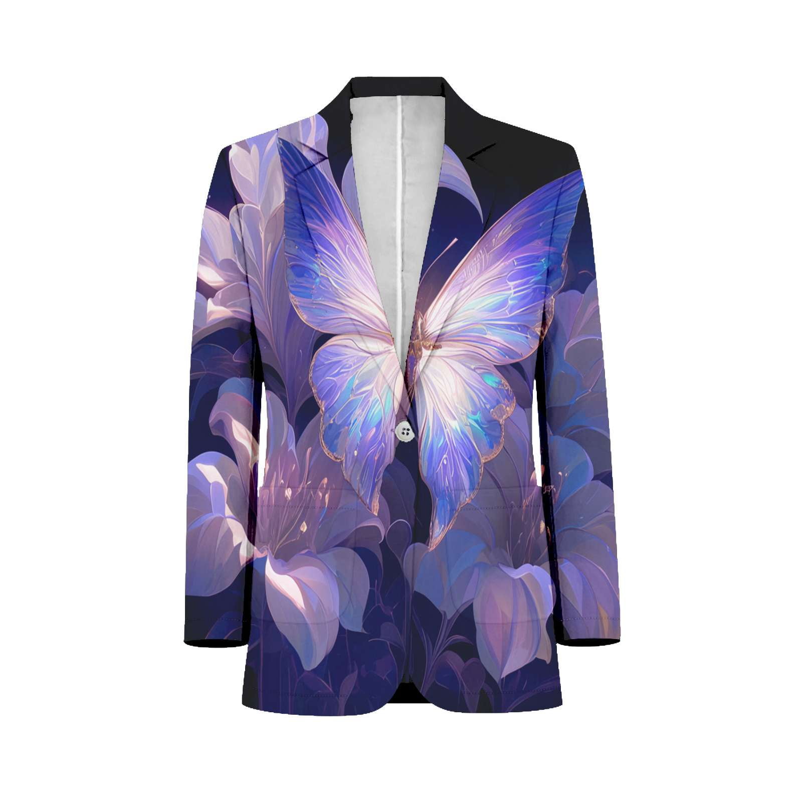 Butterfuly Pretty Butterflies Art Customized Men's Suits full man Shawl ...