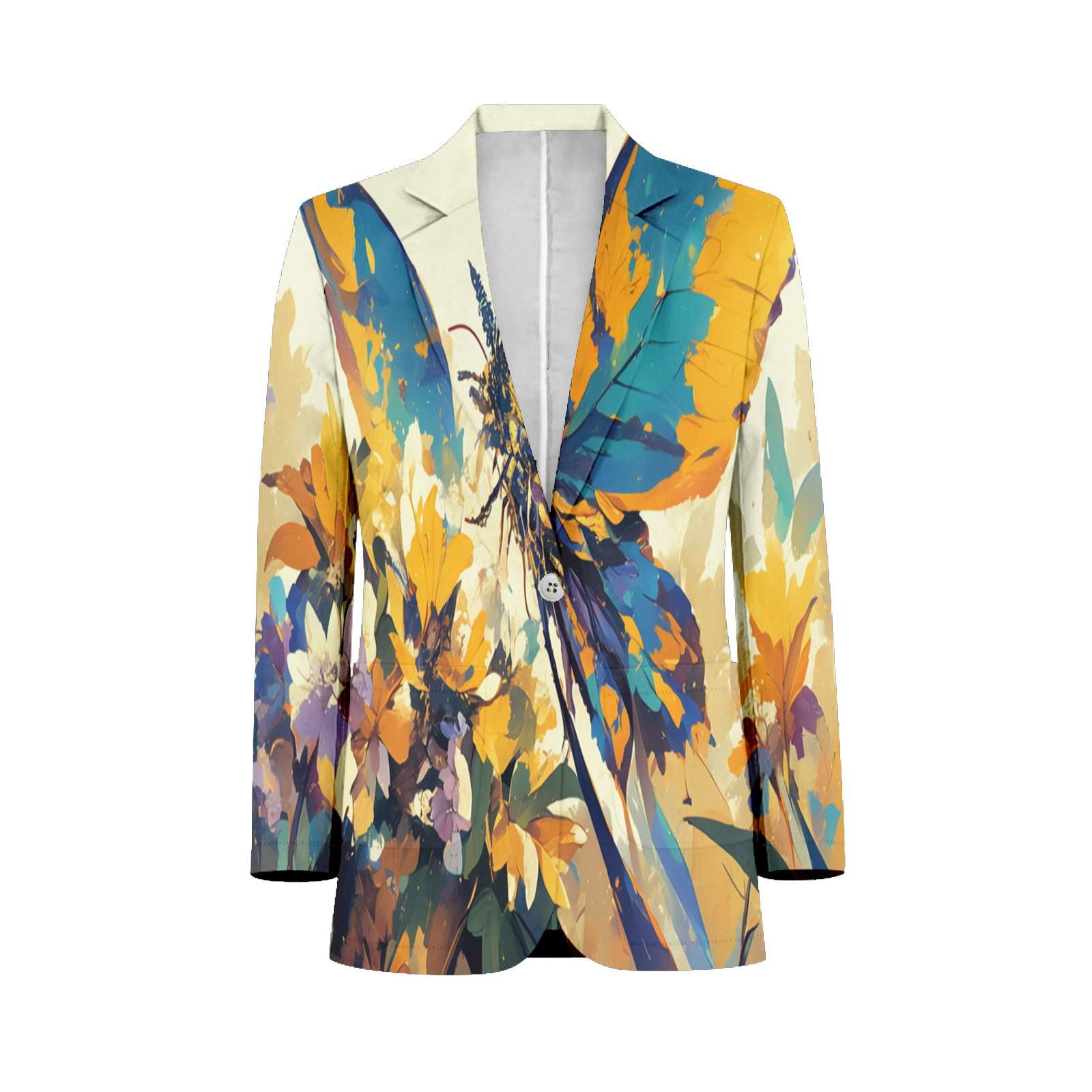 Butterfuly Pretty Butterflies Art Customized Men's Suits full man Shawl ...