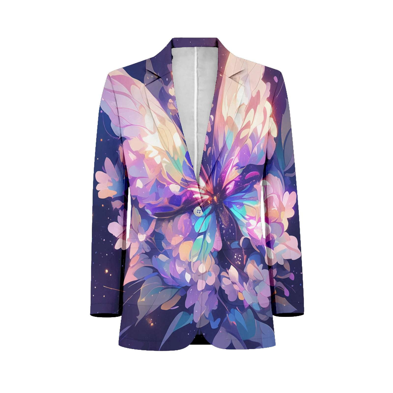 Butterfuly Pretty Butterflies Art Customized Men's Suits full man Shawl ...