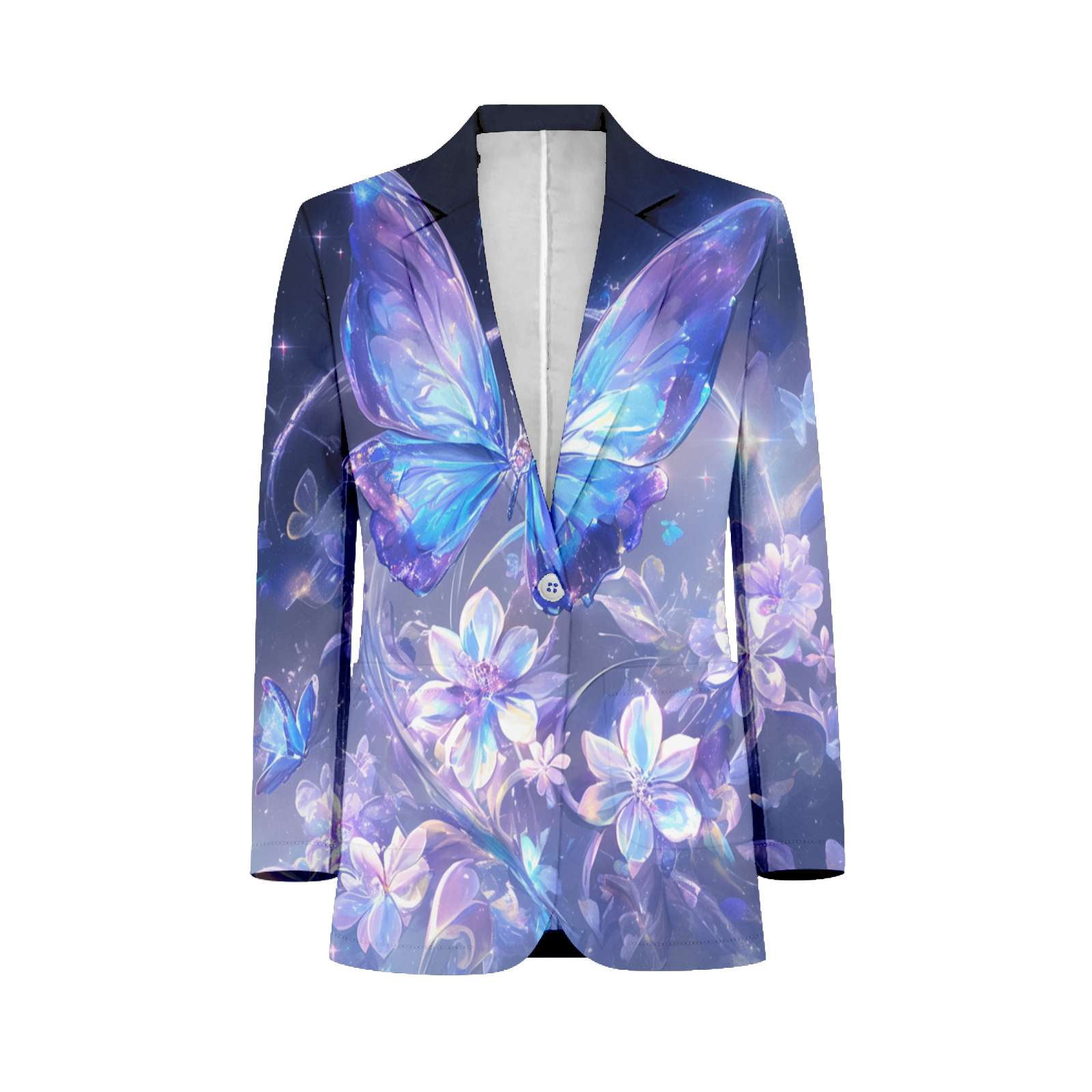 Butterfuly Pretty Butterflies Art Customized Men's Suits full man Shawl ...