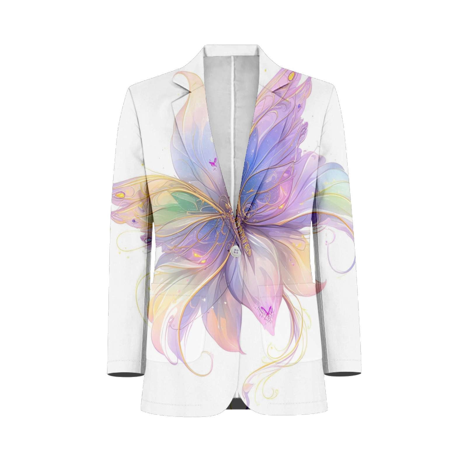 Butterfuly Pretty Butterflies Art Mens Suits Shawl Collar Slim Fit Suit ...