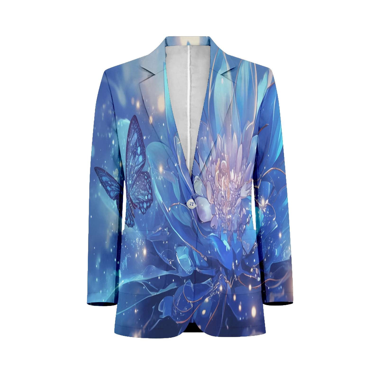 Butterfuly Pretty Butterflies Art Mens Suits Shawl Collar Slim Fit Suit ...