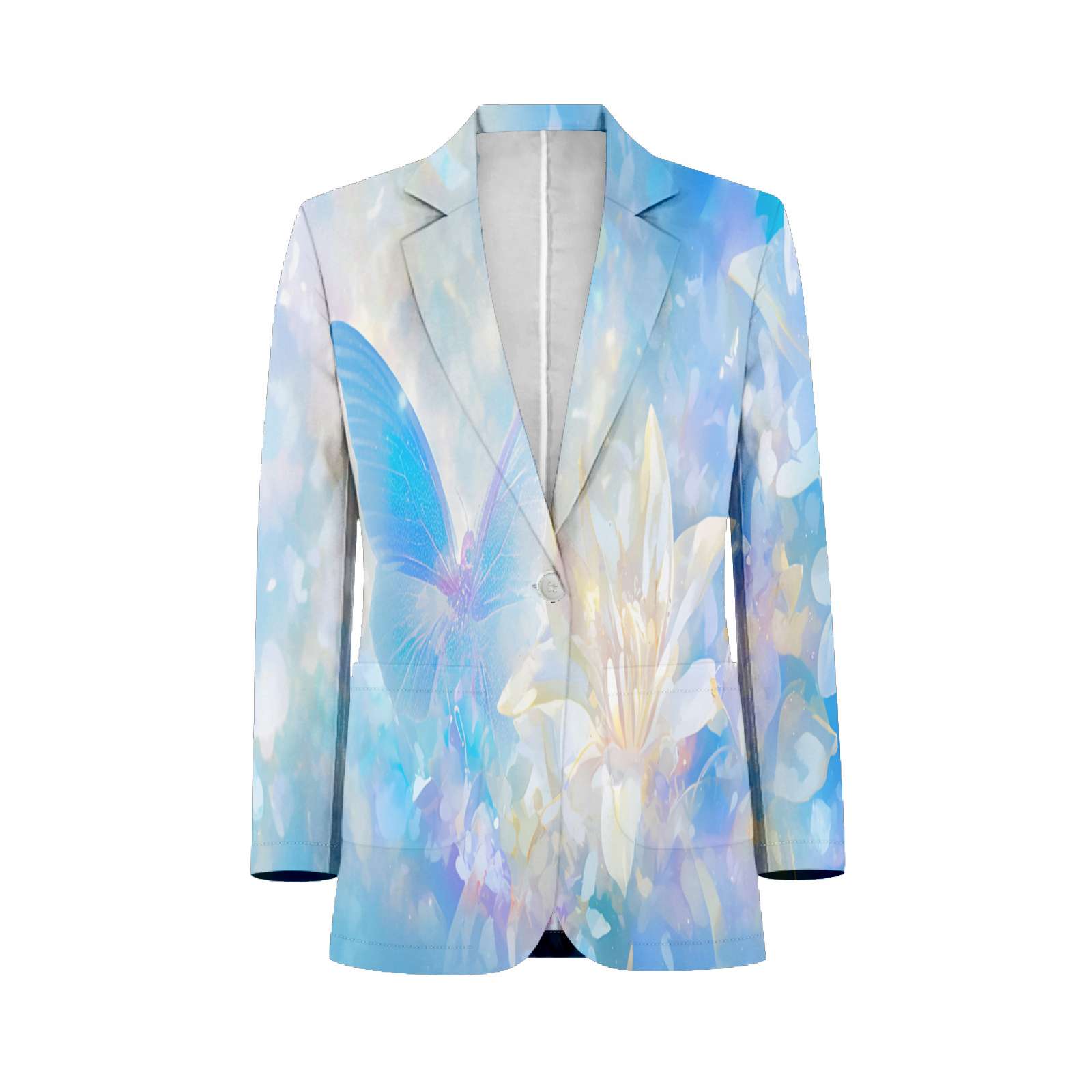 Butterfuly Pretty Butterflies Art Mens Suits Shawl Collar Slim Fit Suit ...