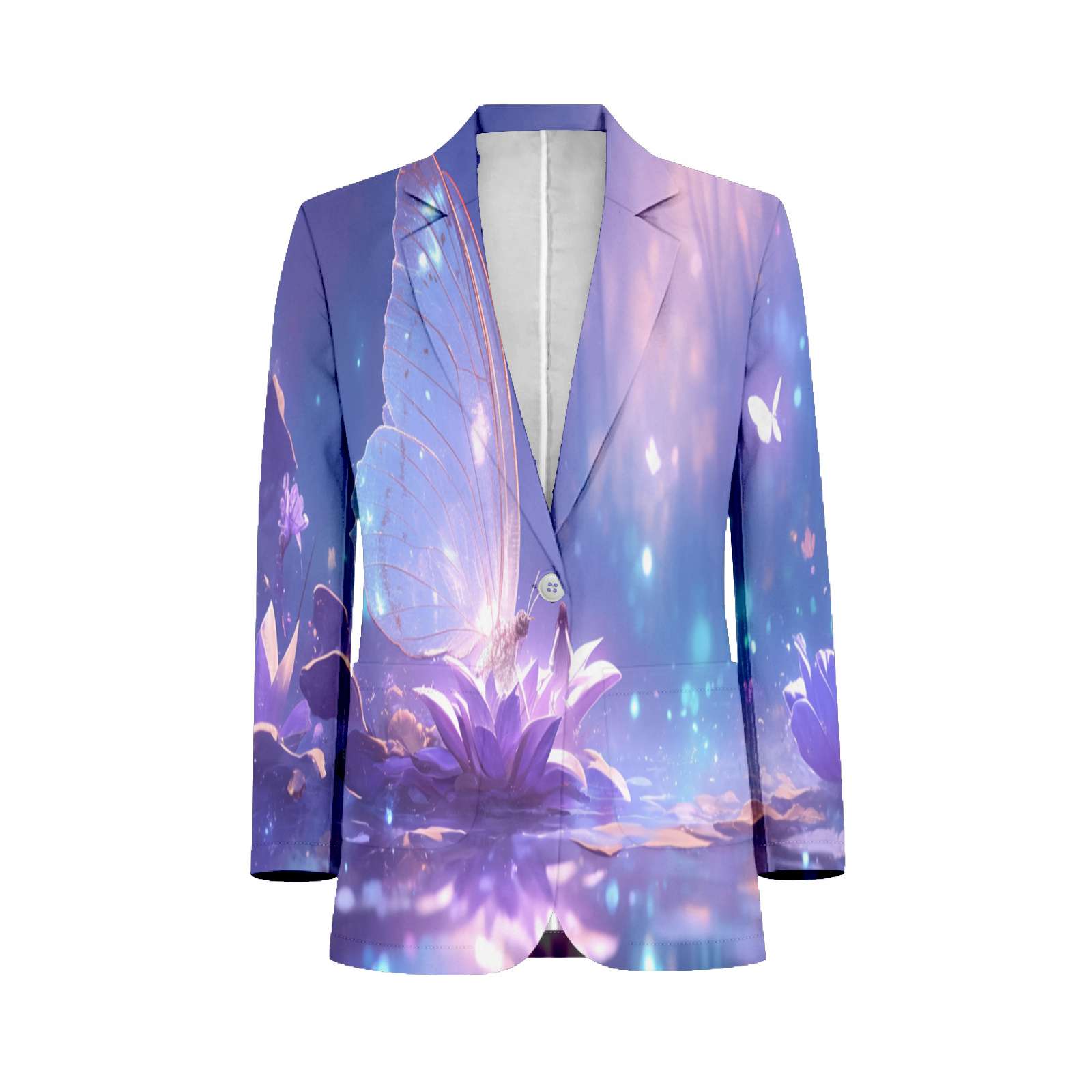 Butterfuly Pretty Butterflies Art Mens Suits Shawl Collar Slim Fit Suit ...