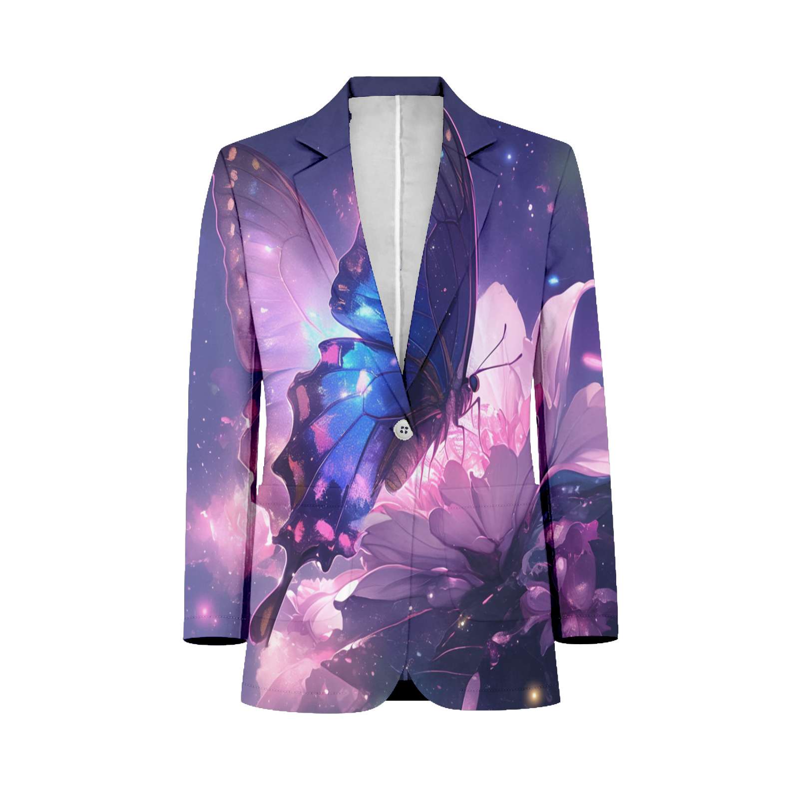Butterfuly Pretty Butterflies Art Mens Suits Shawl Collar Slim Fit Suit ...