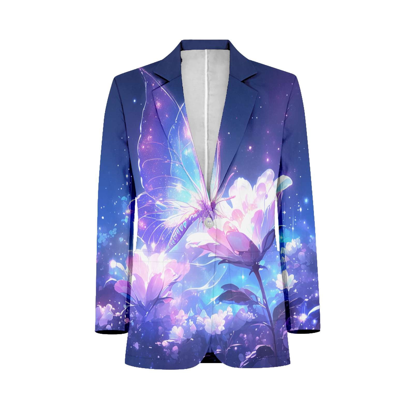 Butterfuly Pretty Butterflies Art Mens Suits Shawl Collar Slim Fit Suit ...