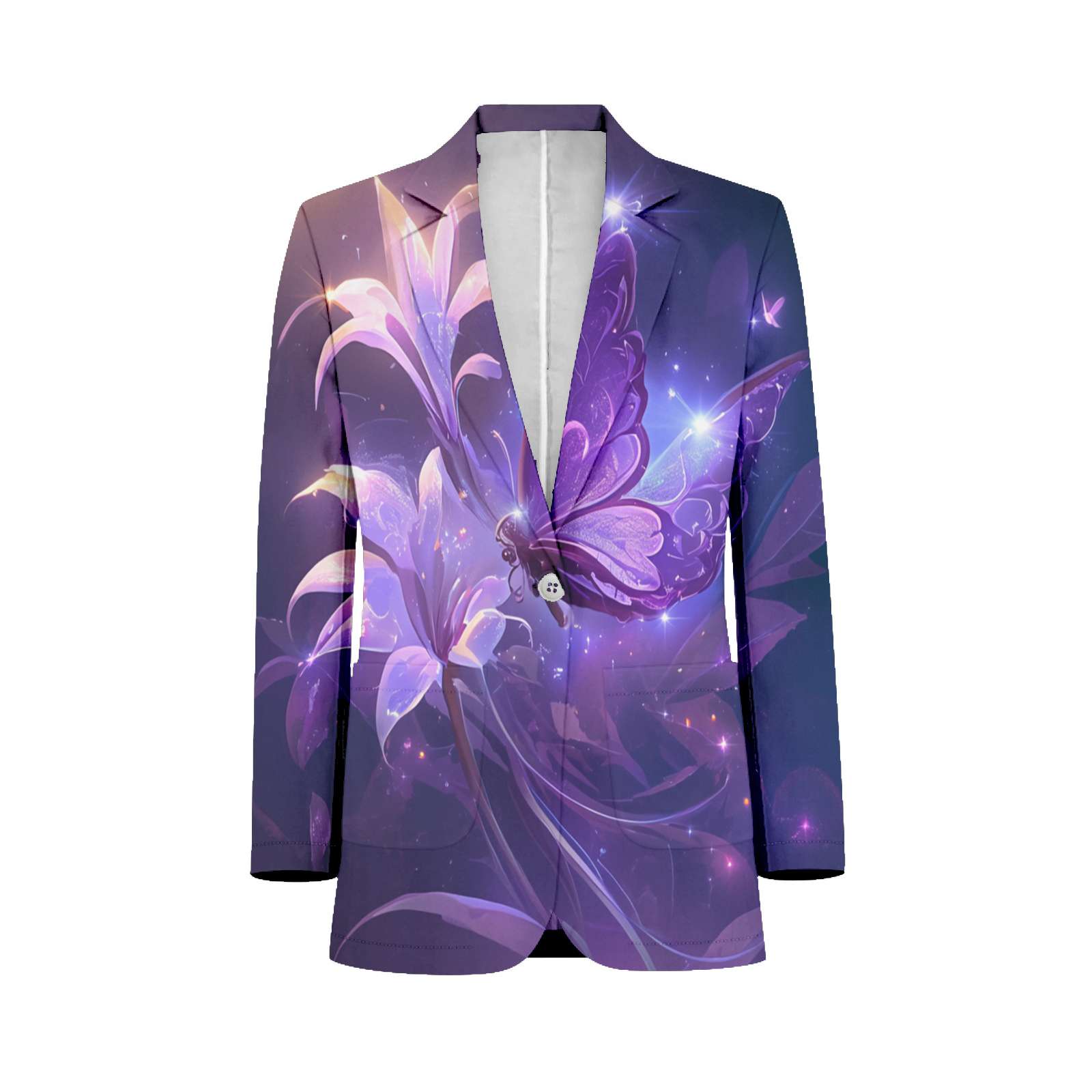 Butterfuly Pretty Butterflies Art Mens Suits Shawl Collar Slim Fit Suit ...