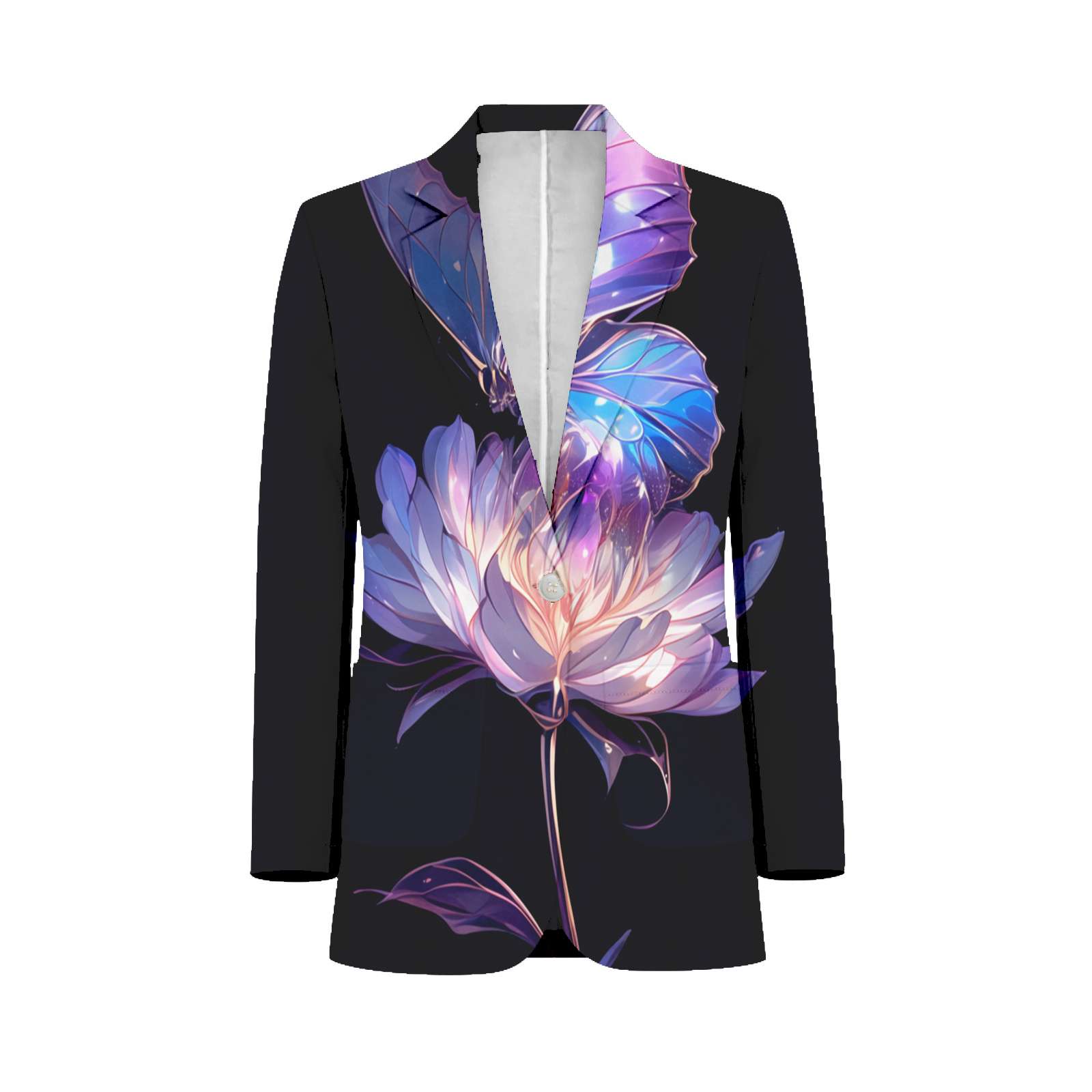 Butterfuly Pretty Butterflies Art Mens Suits Shawl Collar Slim Fit Suit ...