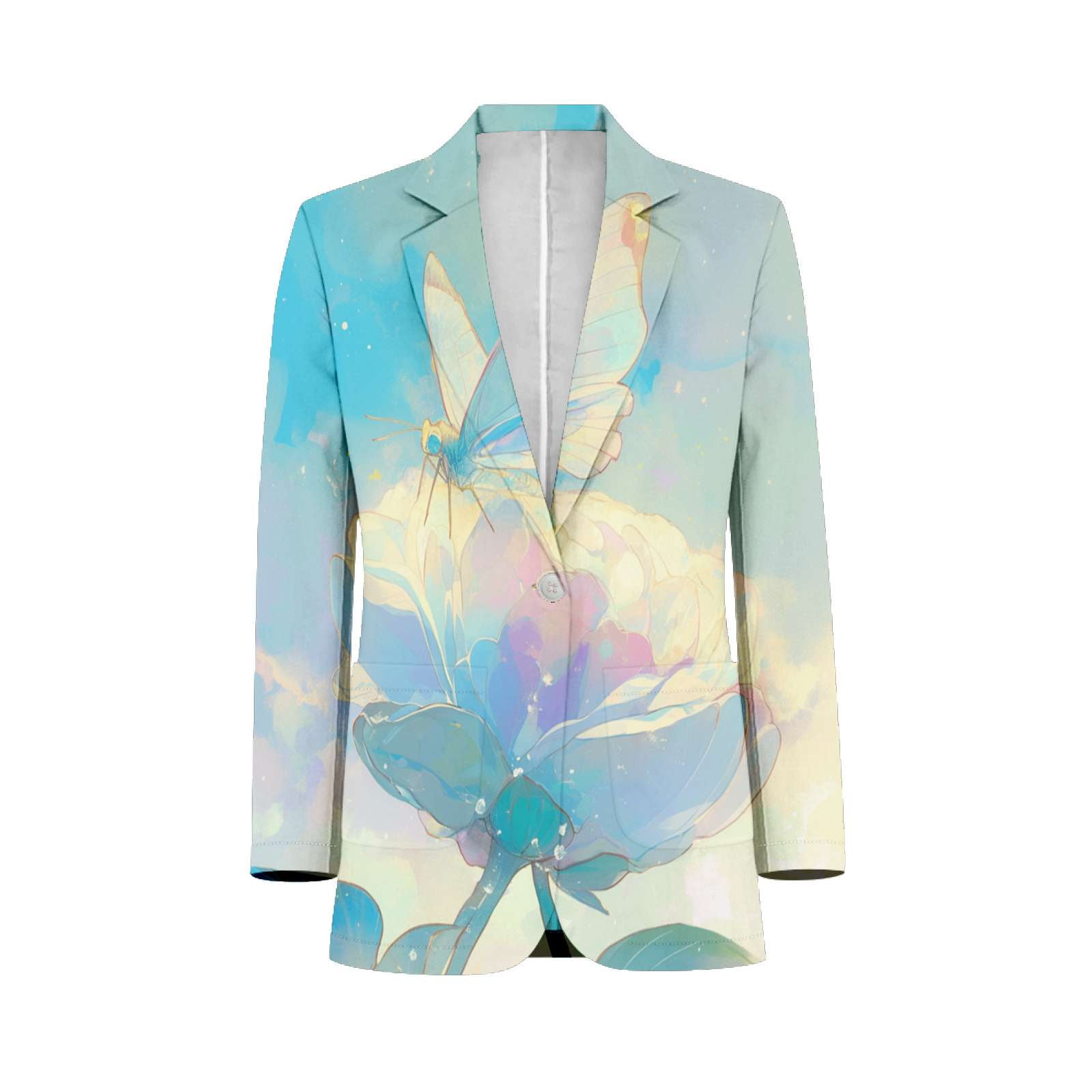 Butterfuly Pretty Butterflies Art Mens Suits Shawl Collar Slim Fit Suit ...