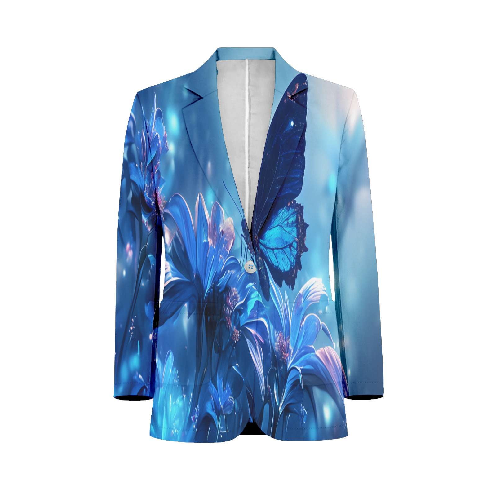 Butterfuly Pretty Butterflies Art Mens Suits Shawl Collar Slim Fit Suit ...
