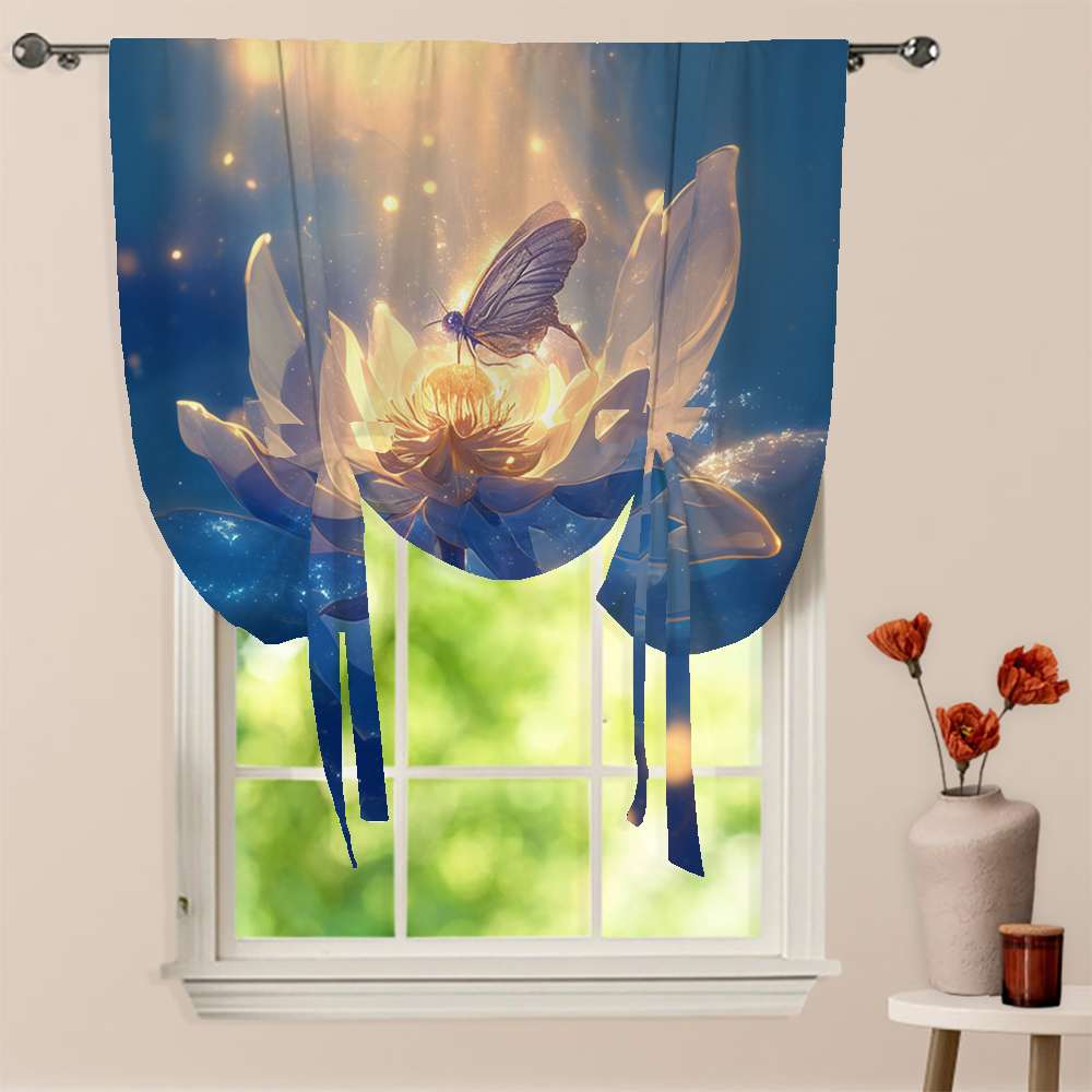 Butterfuly Pretty Butterflies Art Window Curtain for Living Room Roman ...