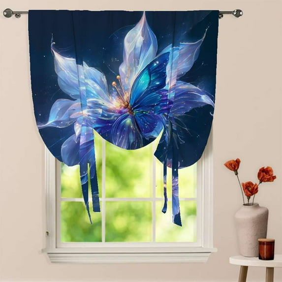 Butterfuly Pretty Butterflies Art Window Curtain for Living Room Roman ...