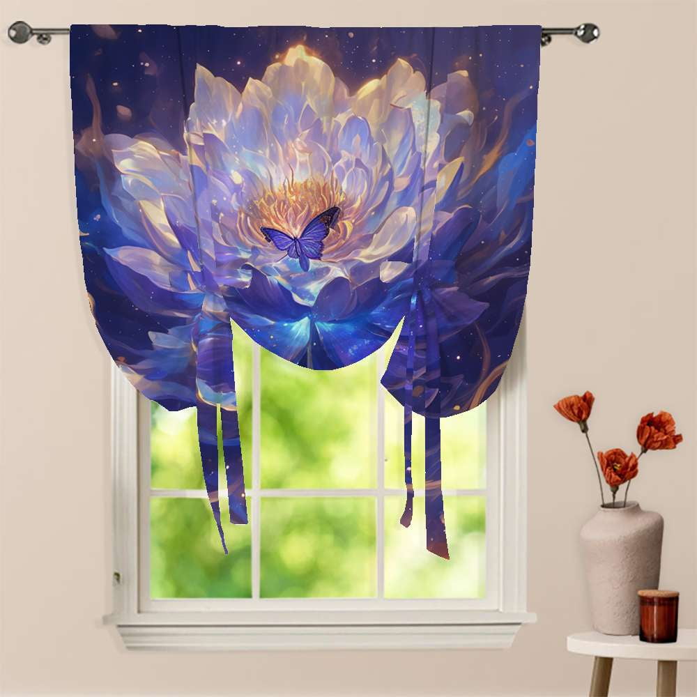 Butterfuly Pretty Butterflies Art Window Curtain for Living Room Roman ...