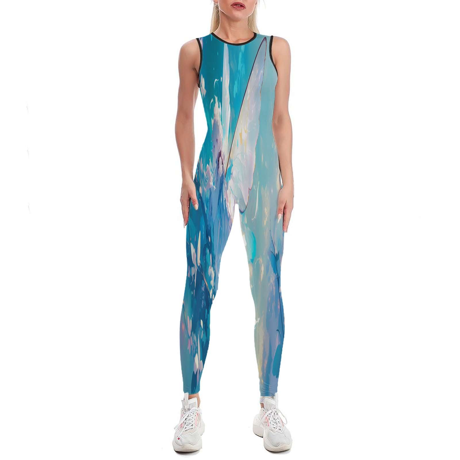 Butterfuly Pretty Butterflies Art Women's One Piece Yoga Jumpsuits ...
