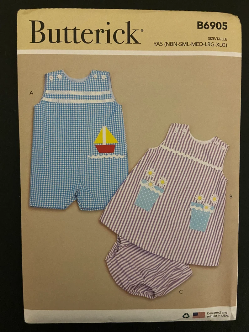 Butterick B6905 Toddler, Children, Infant, Kids Clothes Sewing Pattern ...