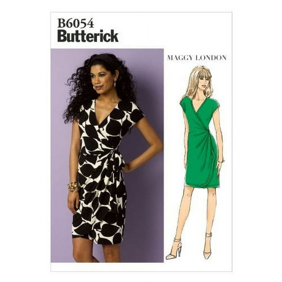 Butterick Patterns B6054 Misses' Dress Sewing Template, Size E5 (14-16 ...