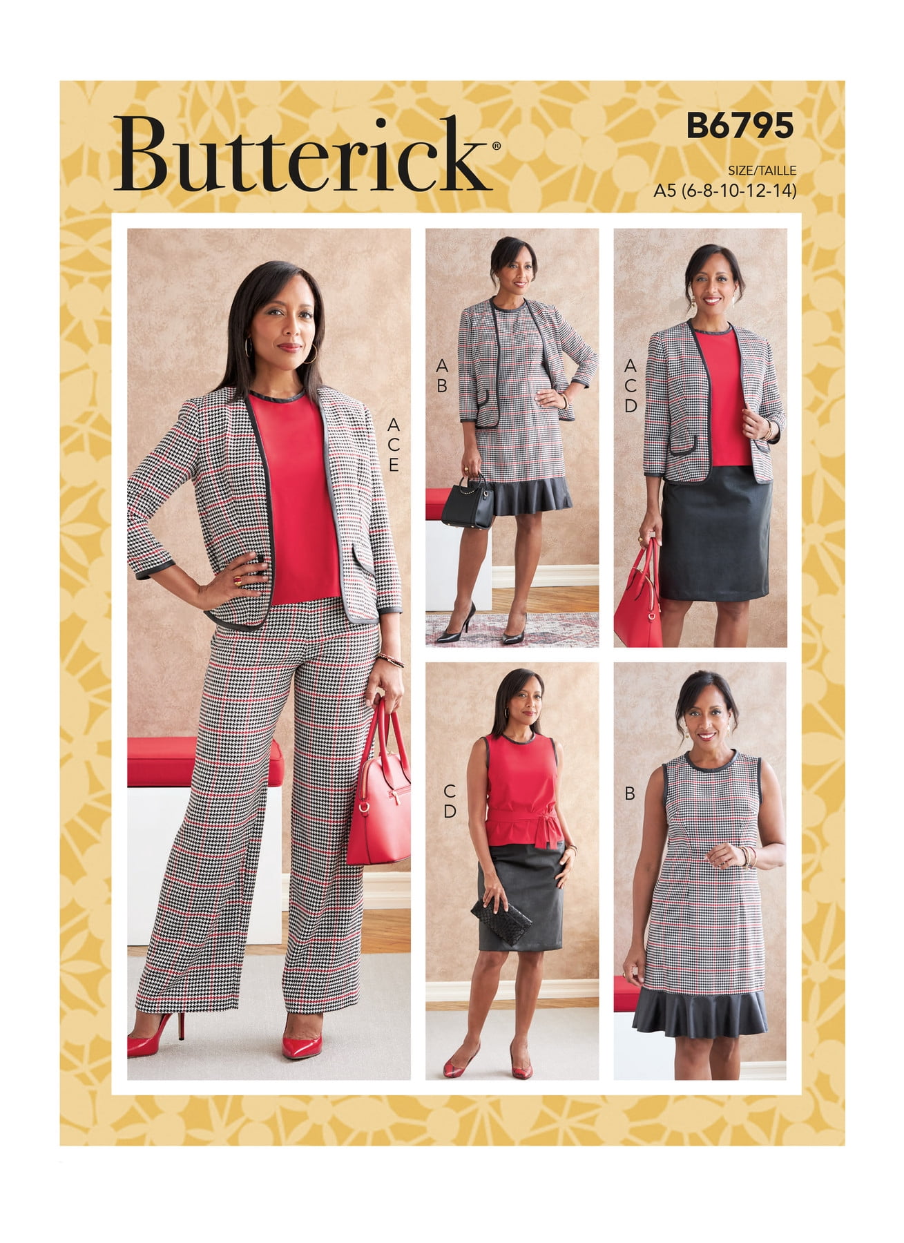 Butterick Sewing Pattern 6795 Jackets, Dresses, Tops, Skirts, Trousers ...