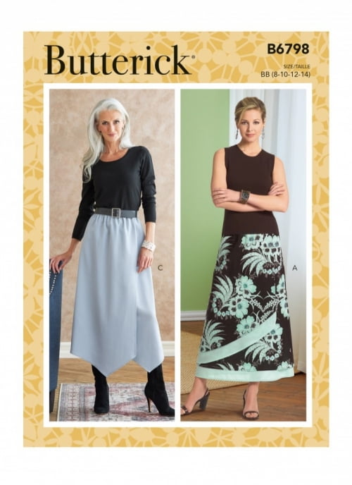 Butterick Sewing Pattern 6798 Skirts - Walmart.com
