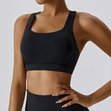 Butterlift Double Lined Square Neck Sports Bras for Women - Wireless V ...