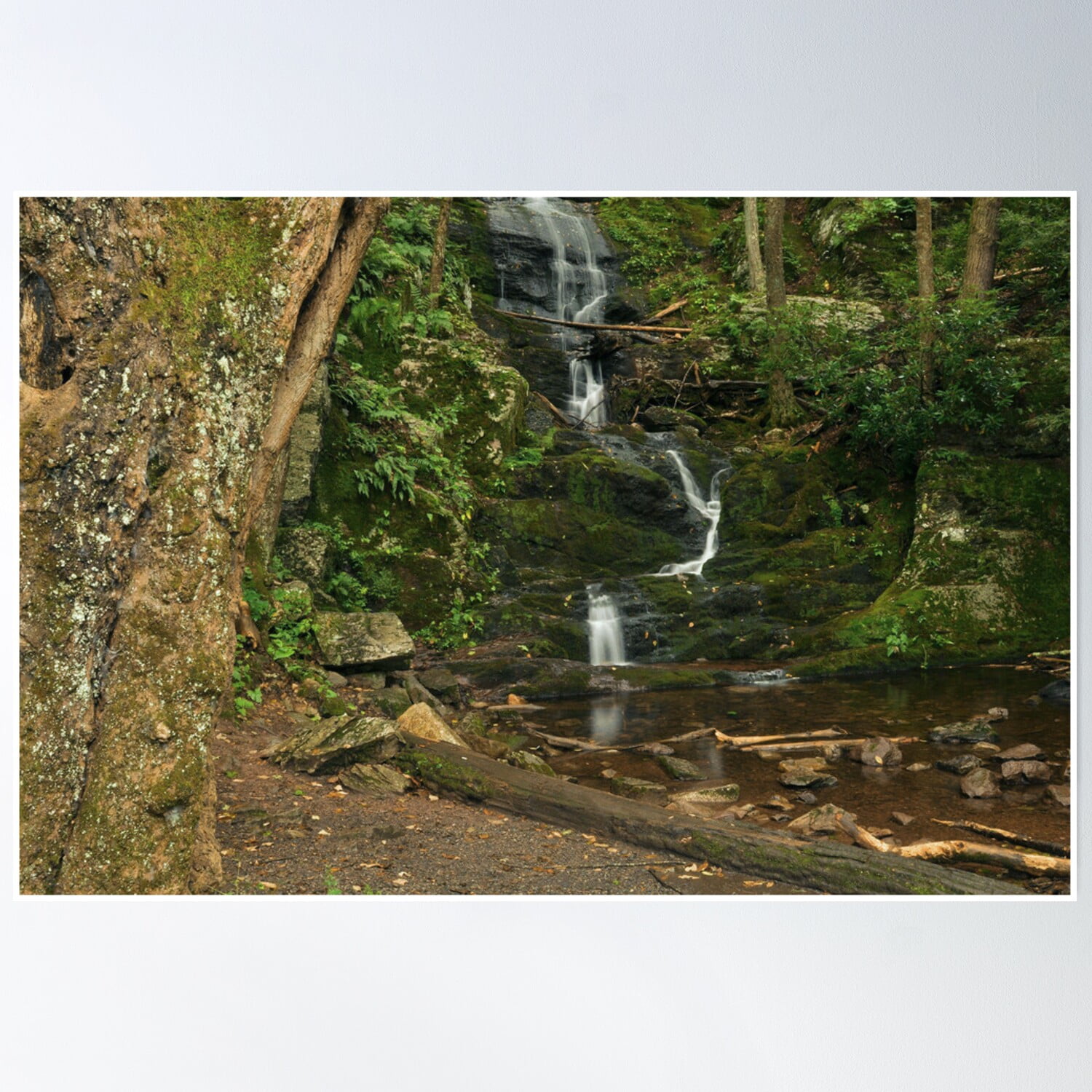 Buttermilk Falls, Tilman Ravine Poster Wall Art, Modern Wall Decor ...