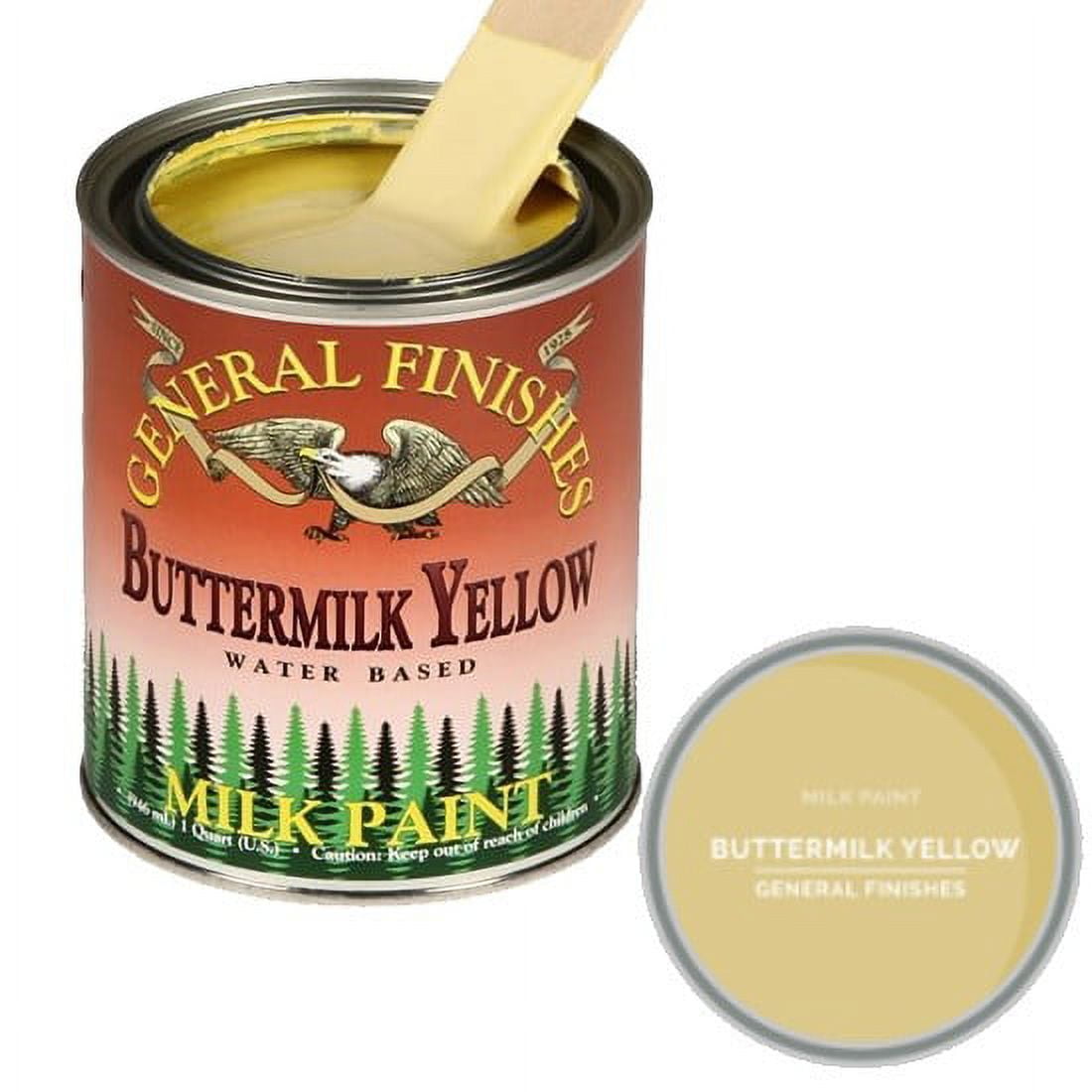 Buttermilk Yellow, General Finishes Milk Paint, Pint - Walmart.com
