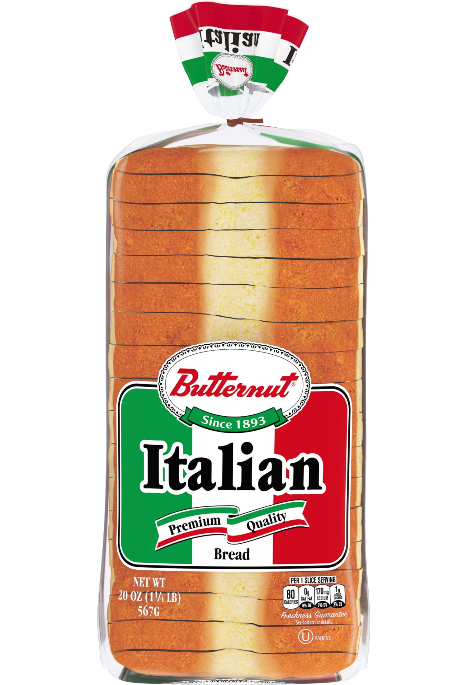 Butternut Premium Quality Italian Bread, 20 oz - Walmart.com