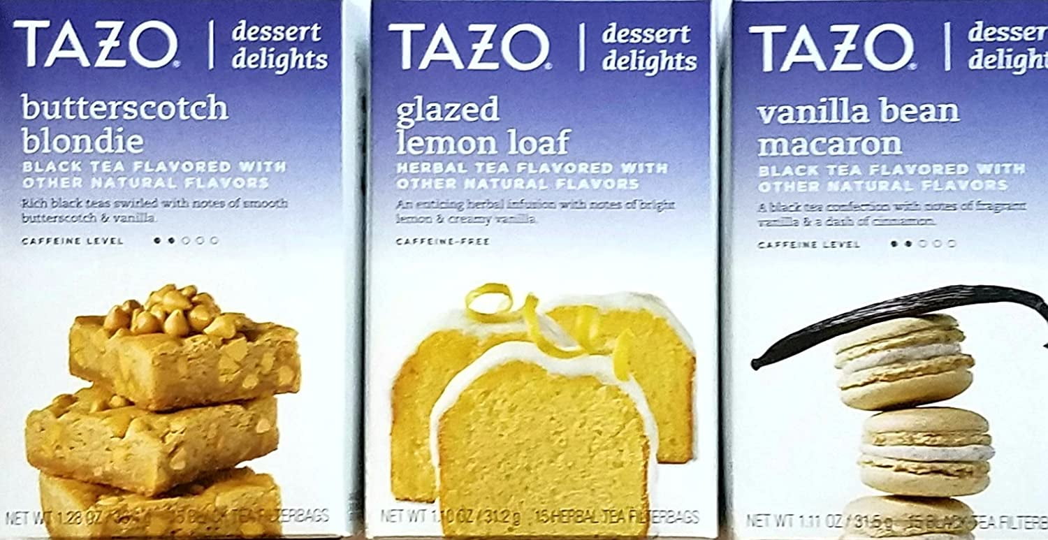 Butterscotch Blondie, Glazed Lemon Loaf, Vanilla Bean Macaron - Tazo ...