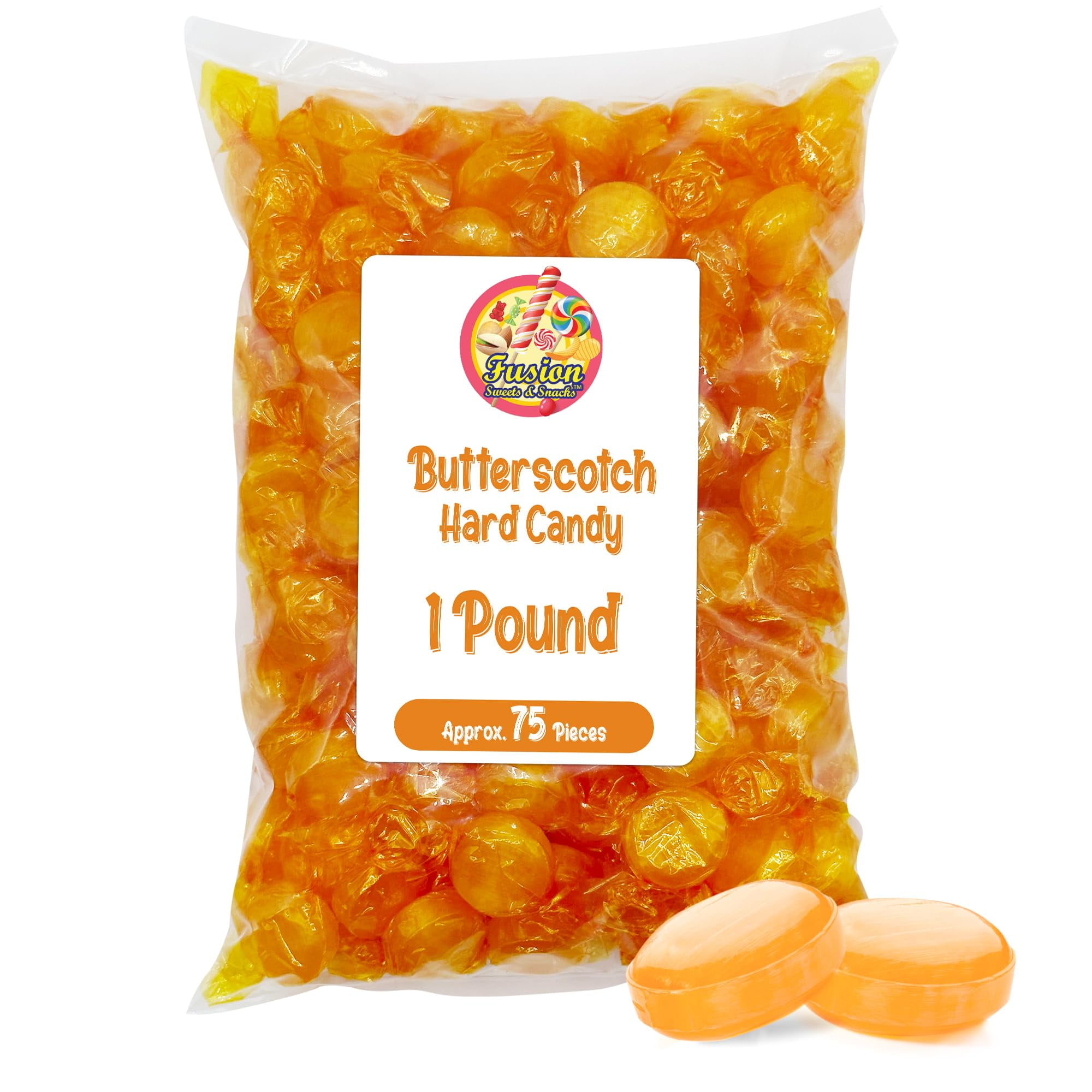 Butterscotch Hard Candy - 1LB HYZ01 Bag of Individually Wrapped Butter ...